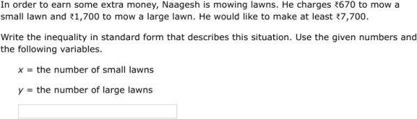 IXL - Linear inequalities: word problems (Class XI maths practice)