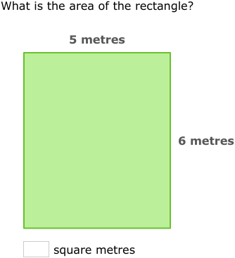 IXL - Find the area of rectangles and squares (Class III maths practice)