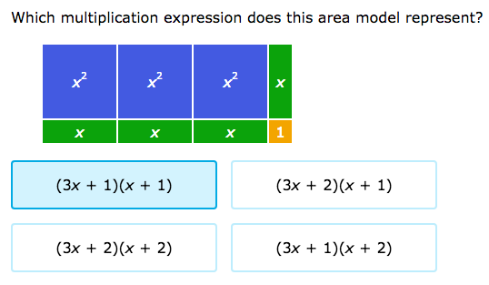 IXL - Multiply polynomials using algebra tiles (Class VIII maths practice)