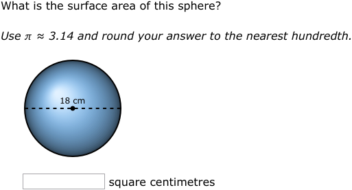 IXL - Surface area and volume of spheres (Class IX maths practice)
