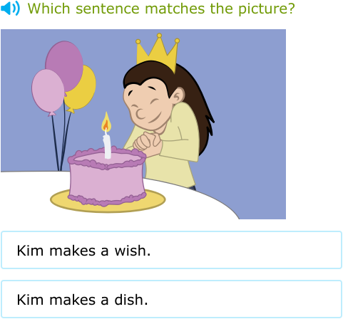 IXL - Choose the short i sentence that matches the picture (Class I ...