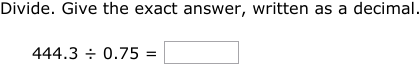IXL - Divide decimals (Class VII maths practice)