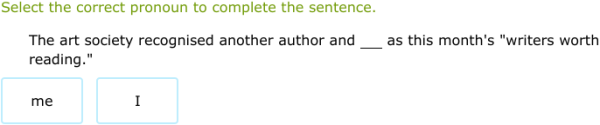 IXL - Compound subjects and objects with pronouns (Class VI English ...