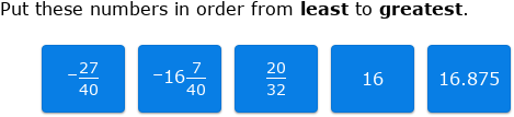 IXL - Put rational numbers in order (Class VII maths practice)