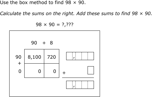 IXL - Box multiplication (Class III maths practice)