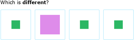 IXL - Same and different (Upper kindergarten maths practice)