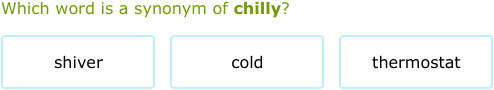 IXL - Choose the synonym (Class V English practice)