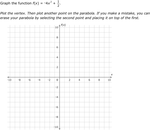 IXL - Graph a quadratic function (Class XI maths practice)
