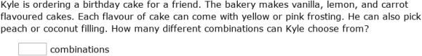 IXL - Combinations (Class III maths practice)