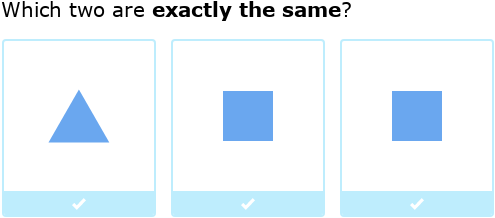 IXL - Same (Lower kindergarten maths practice)