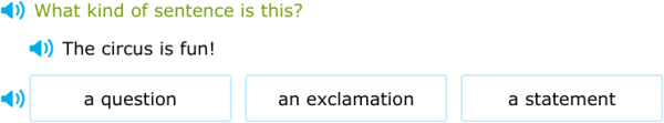 IXL - Statement, question, command or exclamation? (Class I English ...