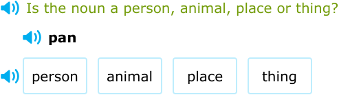 IXL - Is the noun a person, animal, place or thing? (Class I English ...