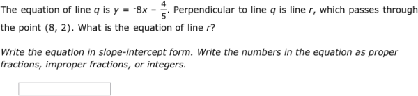 IXL - Write an equation for a parallel or perpendicular line (Class X ...