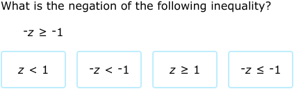 IXL - Negations (Class XI maths practice)