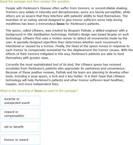 IXL - Use context to identify the meaning of a word (Class XII English ...