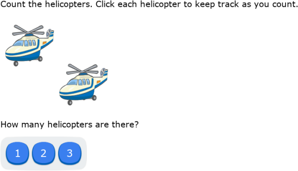 IXL - Learn to count to 3 (Upper kindergarten maths practice)